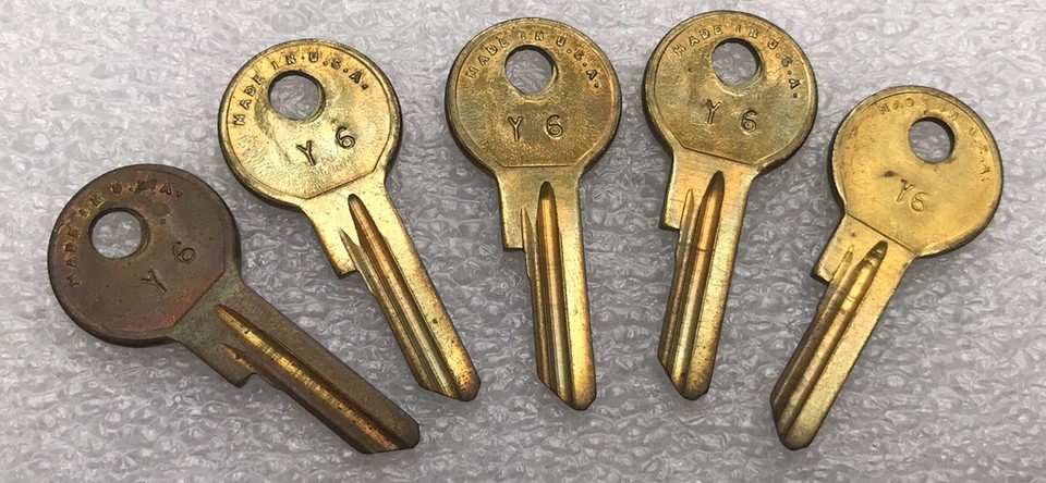 Vintage Blank Curtis Key Blank Nos Y6 Bulldog Y-6 set of 5 [U] | eBay