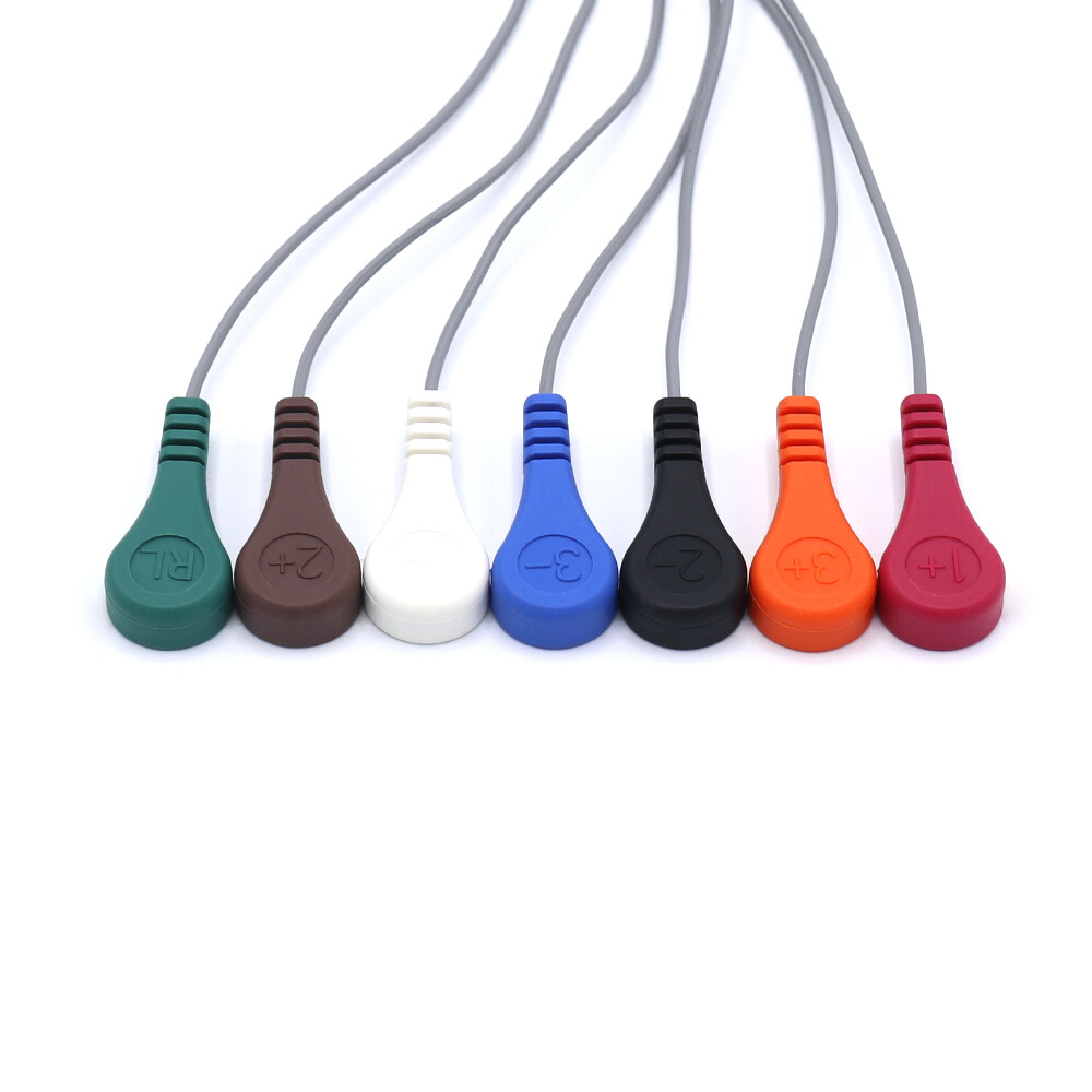 Biomedical Instruments / Edan Holter cable 7leads snap compatible | eBay