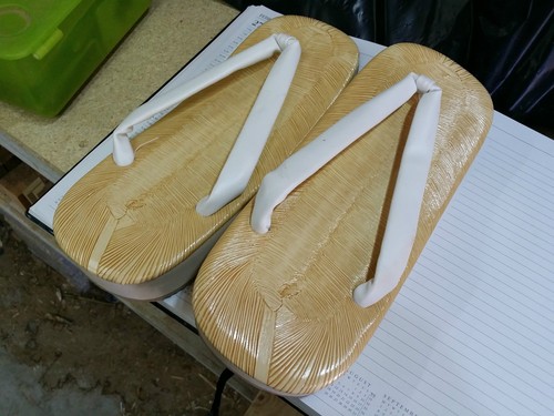 JAPANESE SUMO TRADITIONAL SANDALS SMALL SIZE 10X25CM HANDMADE | eBay