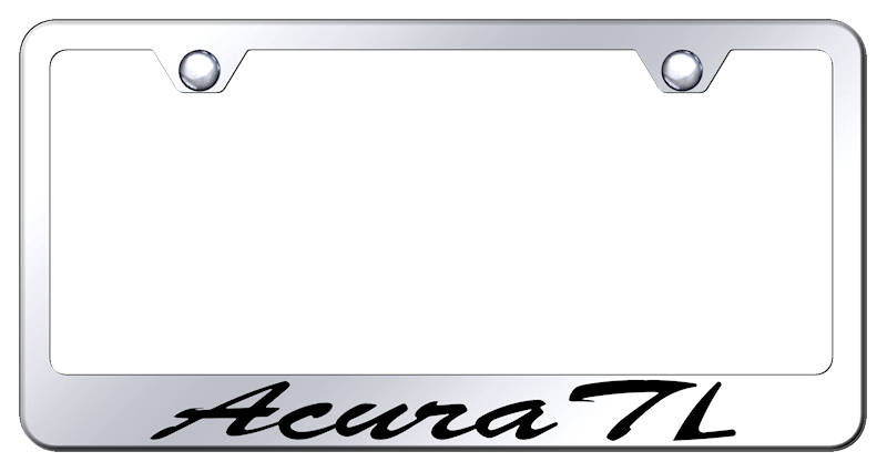 Acura TL Laser Etched Script Logo Chrome License Plate Frame Official ...