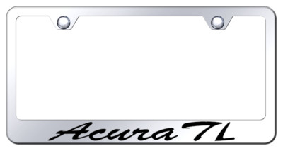 Acura TL Laser Etched Script Logo Chrome License Plate Frame Official ...