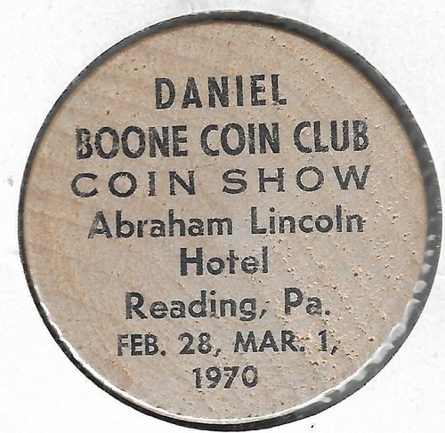 1970, Daniel Boone Coin Club Show, Reading, Pennsylvania, Wagon Wooden ...