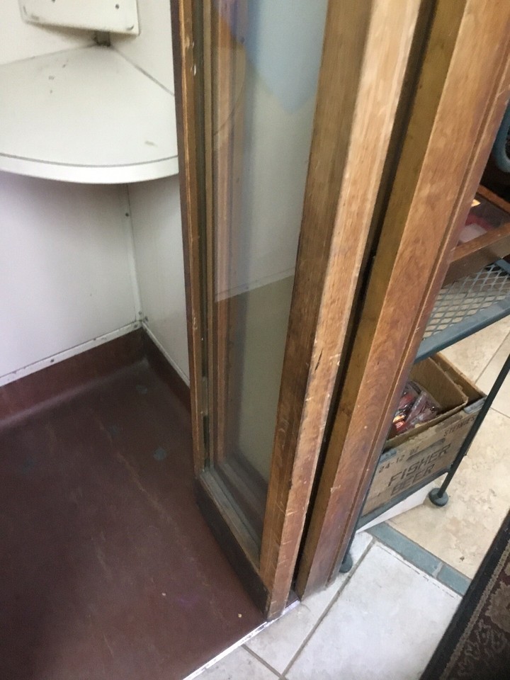 Rare Vintage 1950 Phone Booth Wood Bell System Western Electric All ...