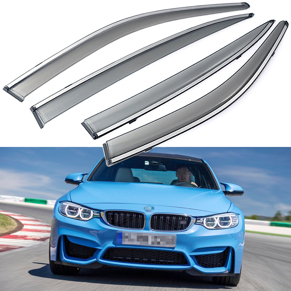 Car Window Vent Visor Deflector Shade Sun/Rain for 2013-2018 BMW 3 ...