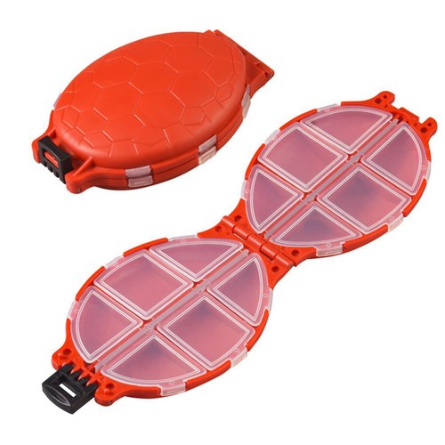 12 Compartment Tackle Box Turtle Fishing Lures Hook Bait Tool Holders ...