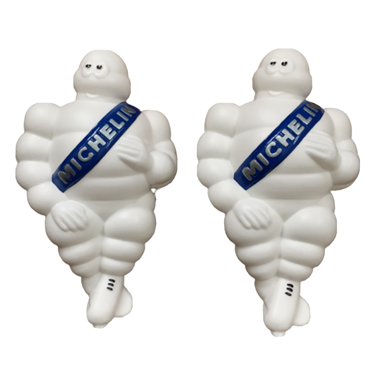 White Tire Man Logo Michelin Bibendum Running Towards Stickers 60mm