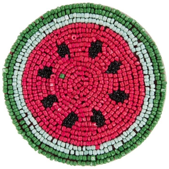 Watermelon Summer Beaded Drink Coasters Set of 4 | eBay