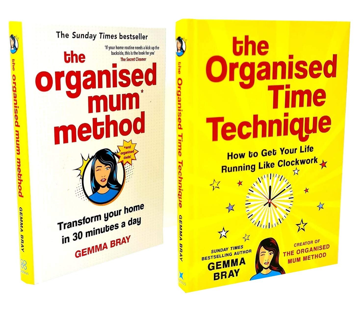 Gemma Bray 2 Books Collection Set(Organised Time Technique,Organised ...