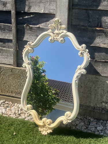 Beautiful large cream mirror . | eBay UK