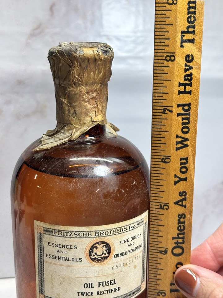 Antique Apothecary Pharmacy Bottle Fritzsche Brothers Gibson-Snow w ...