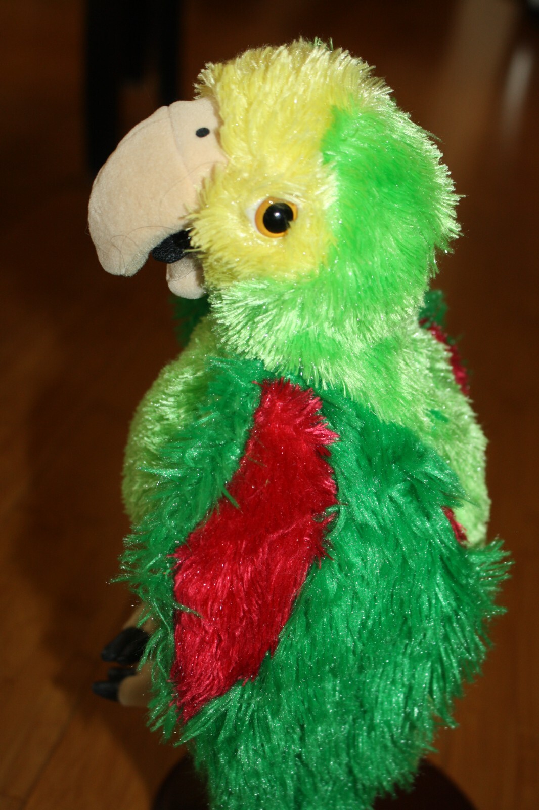 Folkmanis Amazon Parrot 11” Full Body Hand Puppet Faux leather tongue ...