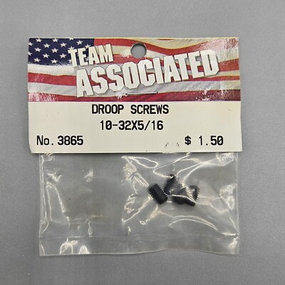 Team Associated 10-32 x 5/16" Droop Screw Set (TC5) - ASC3865 | eBay