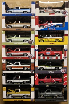NEW 2024 M2 Machines SQUARE BODY TRUCKS SHELL OIL , BAZOOKA LOT 14 1/24 ...