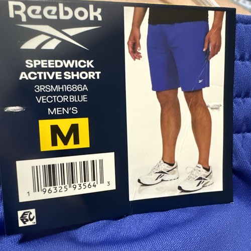 Reebok Men's Speedwick Active VECTOR BLUE Shorts MEDIUM | eBay