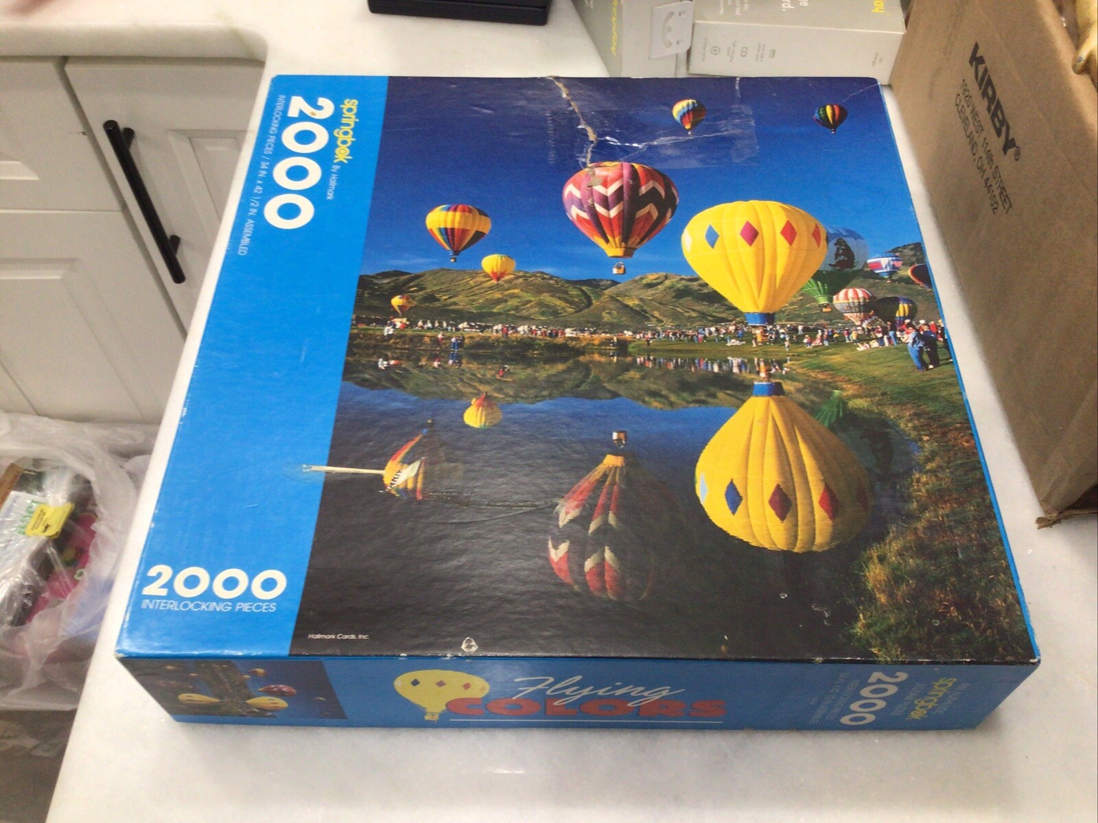 Springbok by Hallmark 2000 Piece Puzzle Flying Colors Hot Air Balloons ...