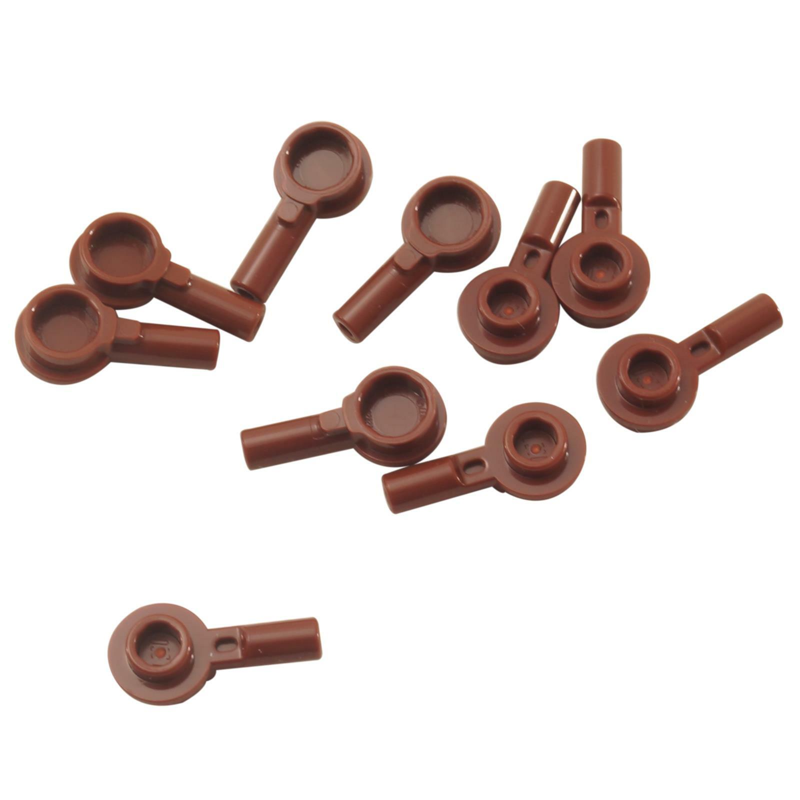 10 NEW LEGO Bar 1L with 1 x 1 Round Plate with Hollow Stud Reddish ...