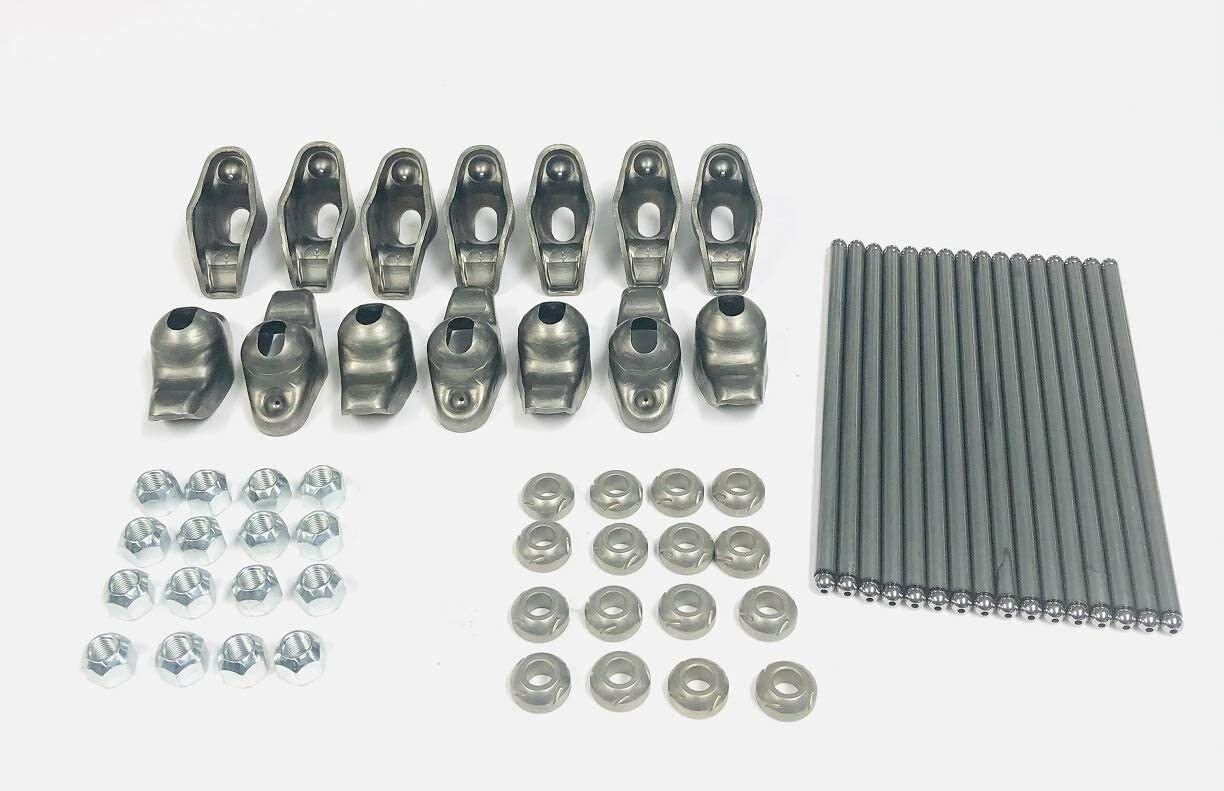 ROCKER Arms Kit/16+PUSHRODS Chevy SB 265 283 305 307 350 383 400 1955 ...