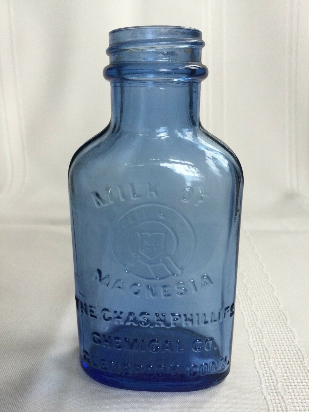 VTG Blue Milk Of Magnesia Bottle, Chas. H. Phillips Chemical Co ...