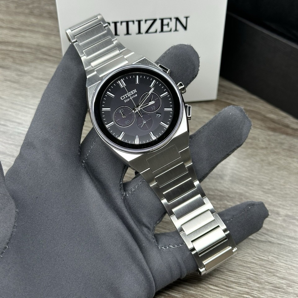 NEW $650 Citizen Eco-Drive Axiom SC Steel Chrono Date Men's Watch ...
