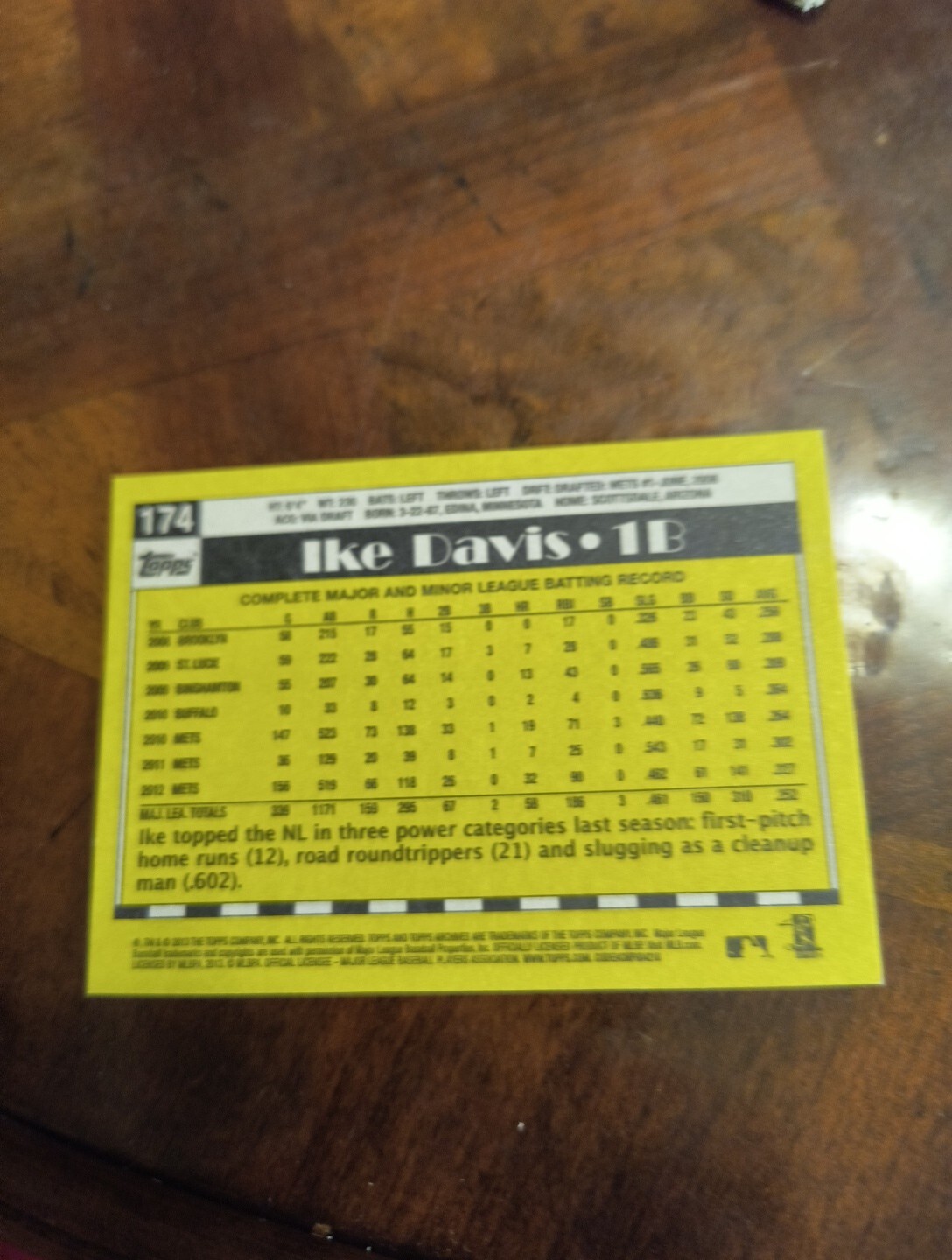 2013 Topps Archives - #174 Ike Davis for sale online | eBay