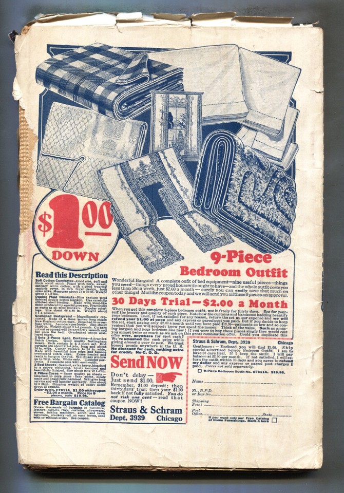 Weird Tales 1/1925-E. Hoffman Price-H.P. Lovecraft-RARE PULP MAGAZINE ...