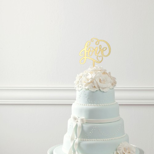 Cake Topper Fresh Romantic Wedding Tema Cake Flag Love Theme Tavolo da ...