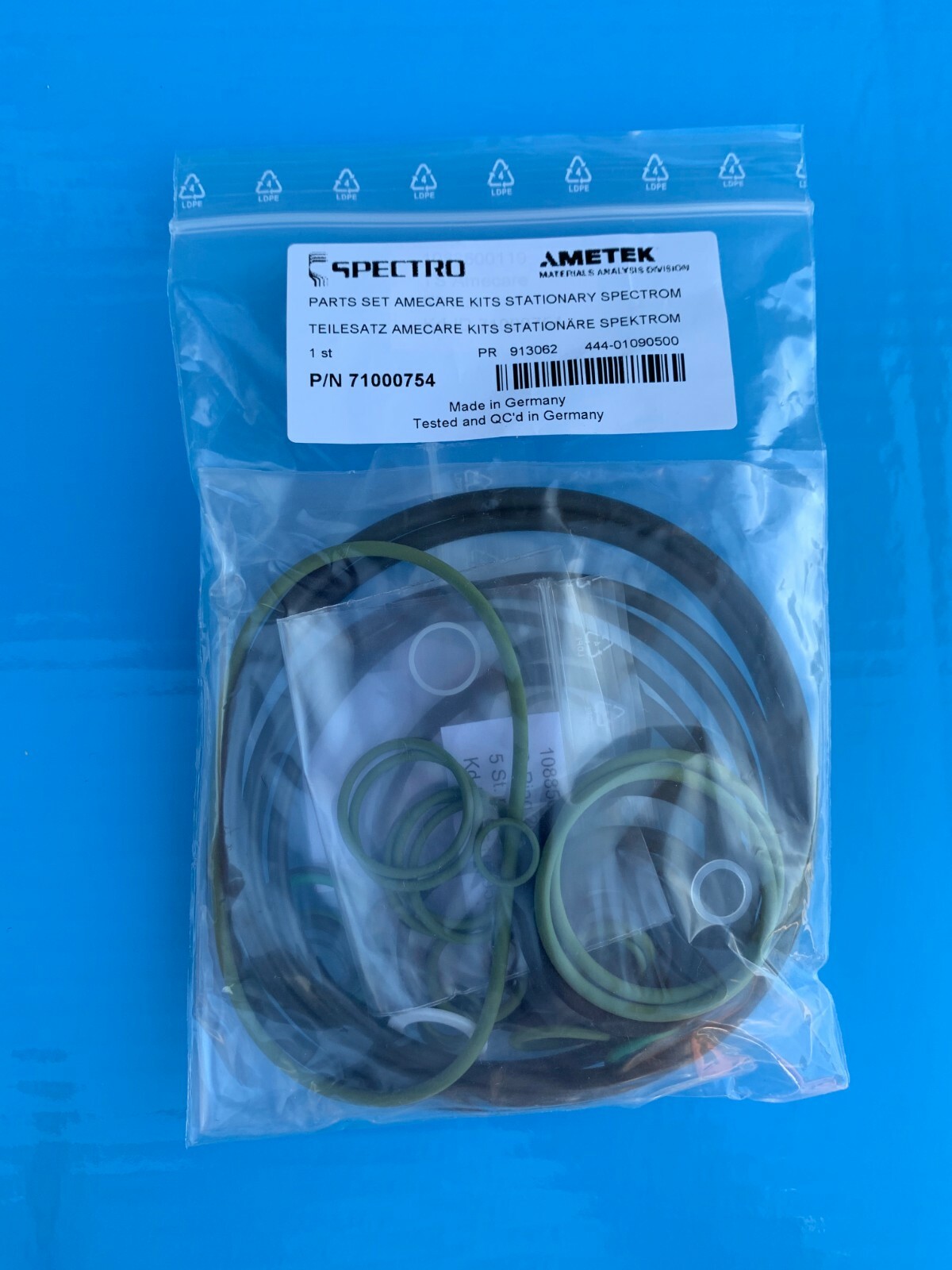 Spectro Ametek Parts Set Amecare Kits Stationary Spectrom 71000754 Free ...