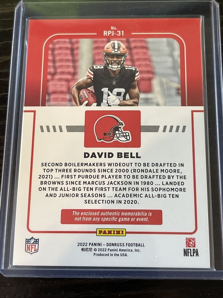 David Bell 2022 Donruss Rookie Phenom Jerseys #RPJ-31 | eBay