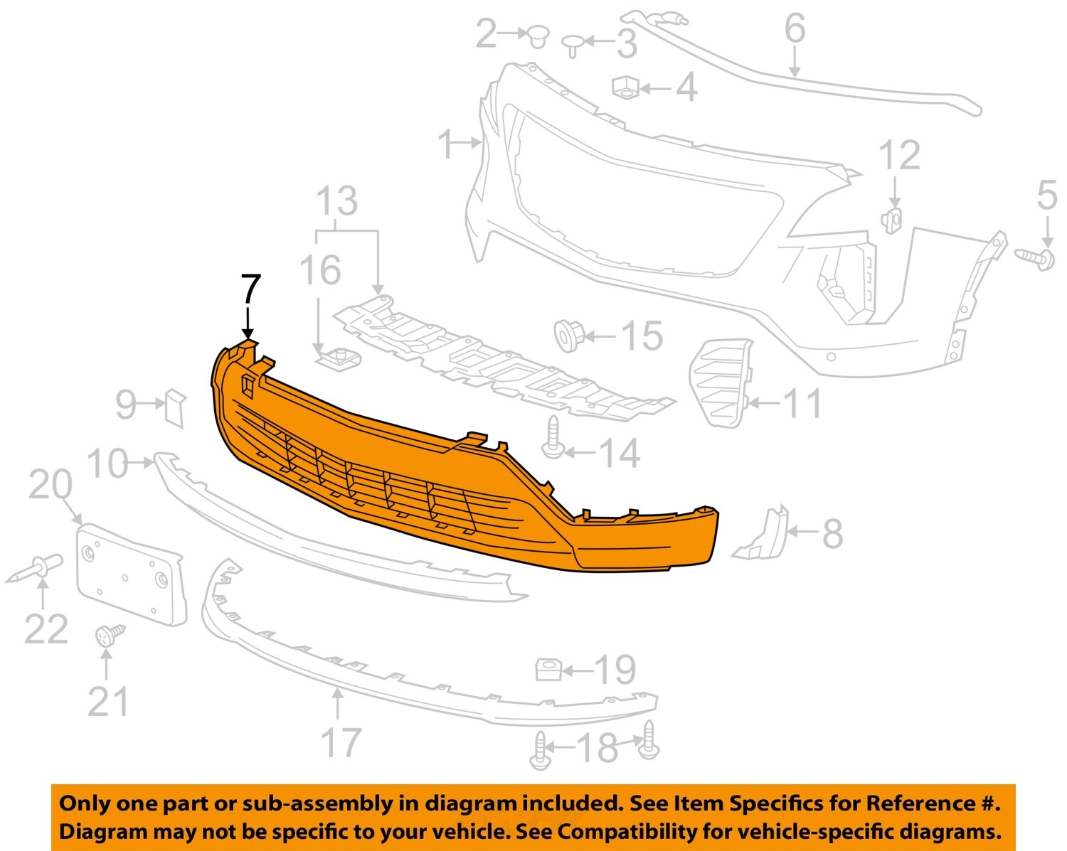 GM OEM 19-22 XT4 Front Bumper Grille Bumper Components-Lower Cover ...