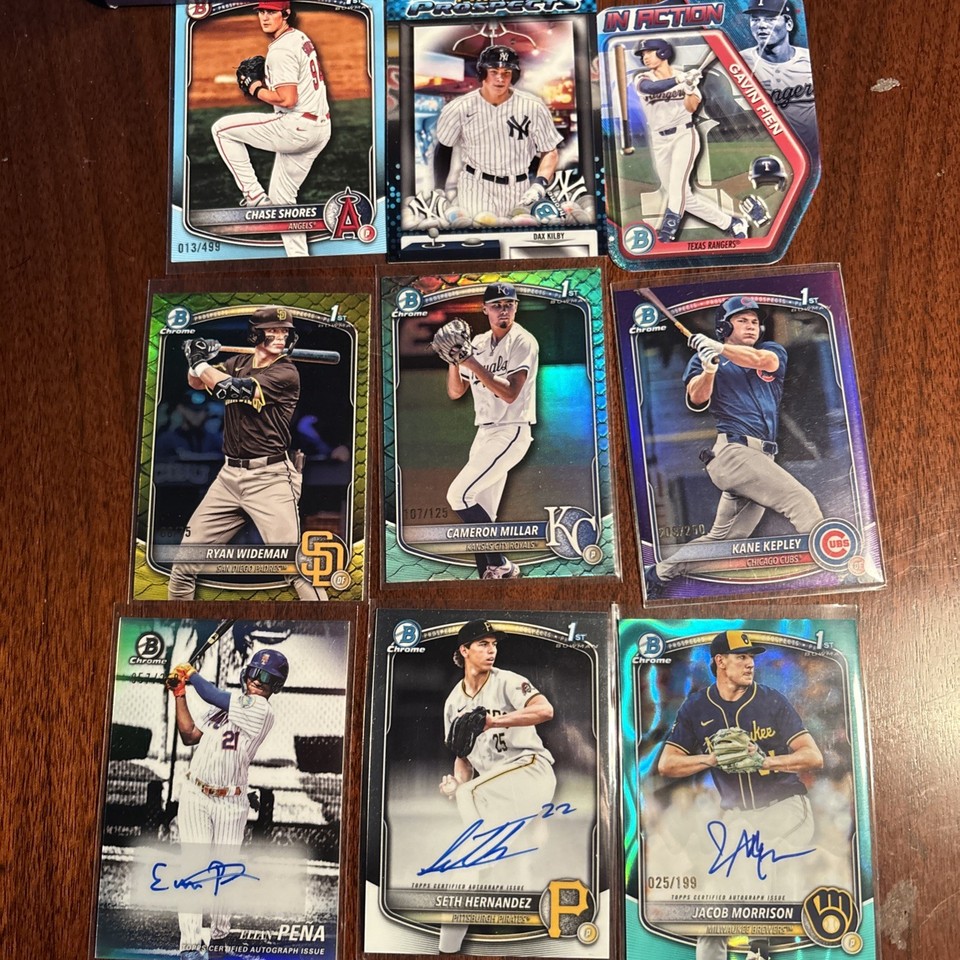 Bowman Draft (2025): Complete Open Box; Hernandez Auto, Pena Auto /250 ...