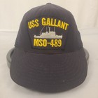 USS Gallant MSO-489 Northstar Ship Navy Trucker Hat Used | eBay