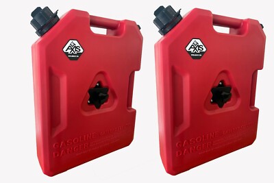 SET OF TWO - 3 Gallon Jerry Gas Cans with Mount Bracket for OVERLAND ...