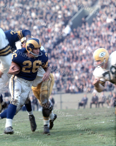 Jon Arnett LA RAMS vs GB PACKERS 1961 Original 120mm Photo Transparency ...