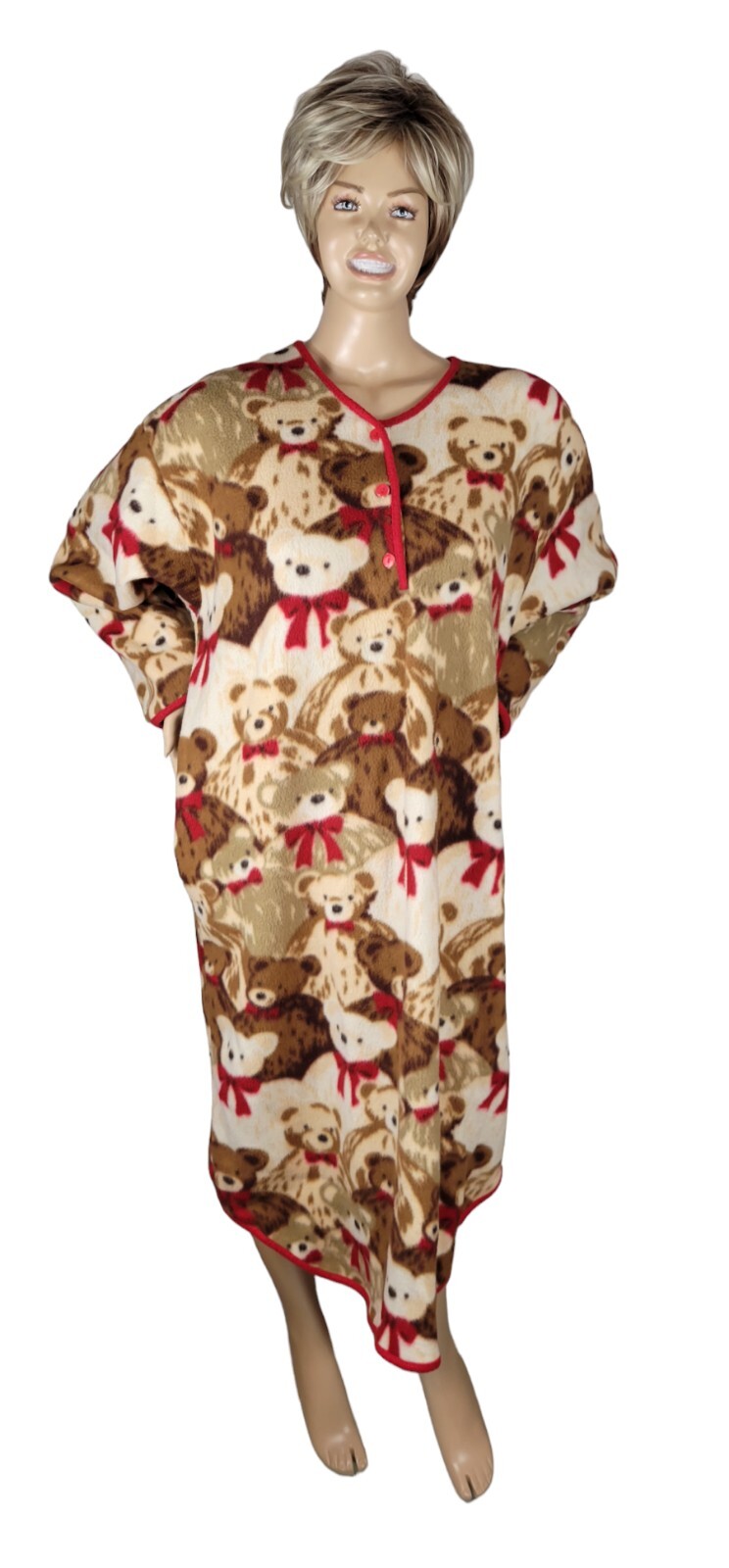 Vintage Stan Herman Long Sleeve Plush Fleece Teddy Be… - Gem