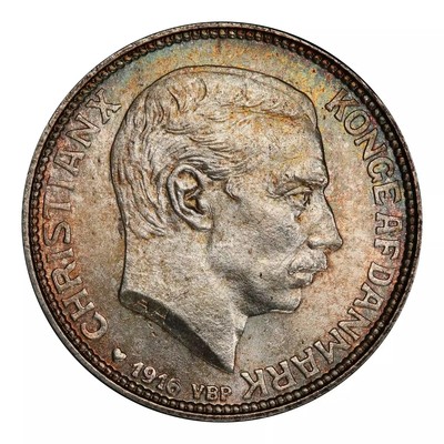 1916 Denmark Silver KRONE (4 Mark) PCGS MS-64 | eBay