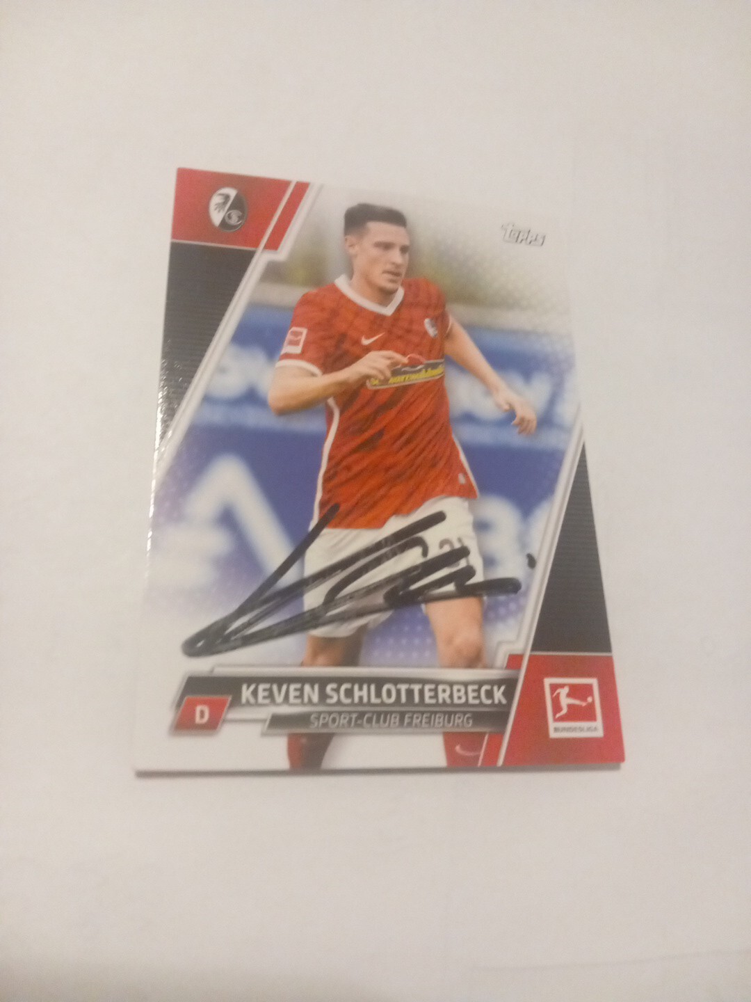 Topps Trading Card signiert Keven Schlotterbeck SC Freiburg NEU | eBay