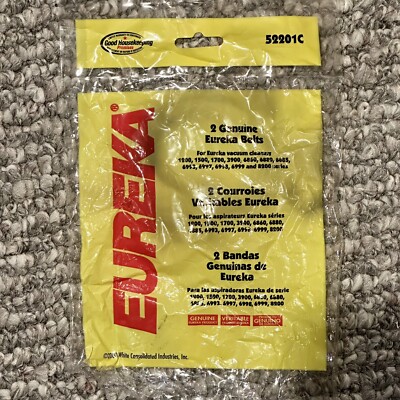 NEW Eureka - 52201C Vacuum Belt - 2 Pack - PACK OPEN 1 MISSING | eBay