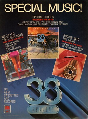 1982 38 Special Album Promo AD Special Forces Vintage Wall Decor Idea ...