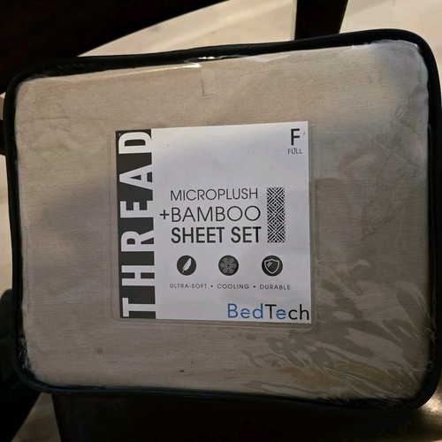 Thread Microplush Bamboo Khaki Full Bed Sheet Set Bed Tech NEW Ultra Soft Durabl | eBay