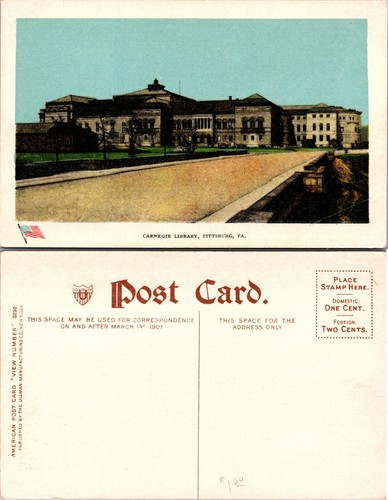 Carnegie Library Pittsburgh Pennsylvania PA Postcard | eBay