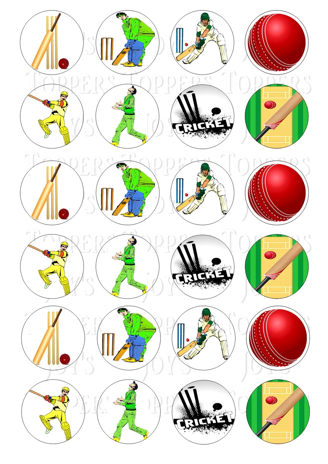 24 CRICKET CRICKETS CUPCAKE TOPPER WAFER RICE EDIBLE FAIRY CAKE BUN ...