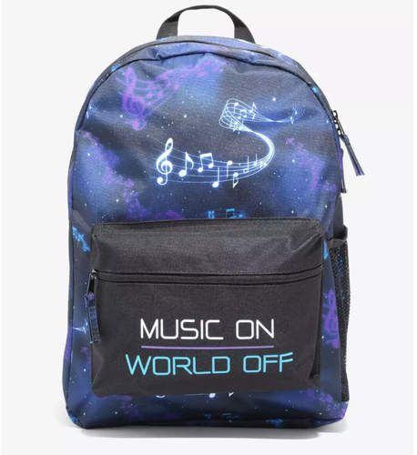 NWT Music On World Off Galaxy Backpack Book Bag | eBay