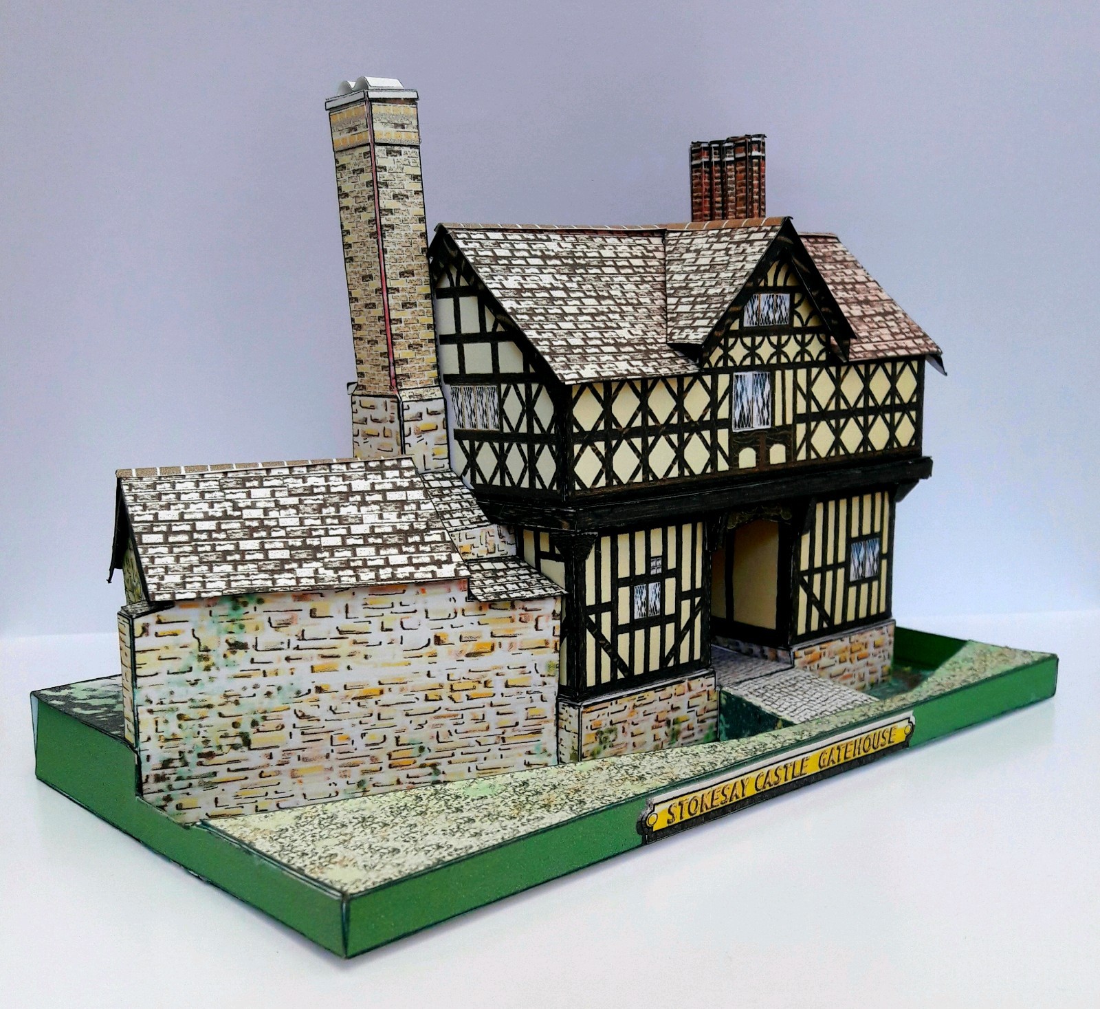 STOKESAY CASTLE GATEHOUSE A5 FULL COLOUR CUT OUT CARD MODEL KIT | eBay