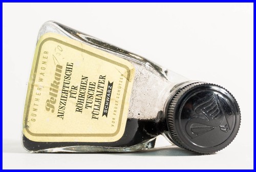 Retractable Ink Black Inkwell 1950s Wagenfeld Pelikan Tube Fountain Pen ...