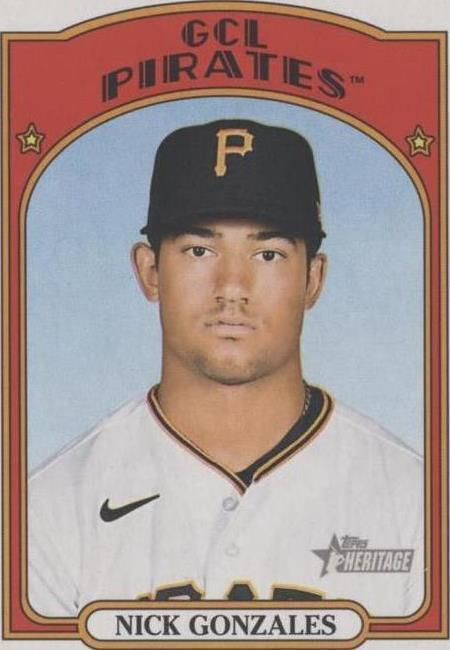 2021 Topps Heritage Minor League Edition - Nick Gonzales #35 (RC) for ...