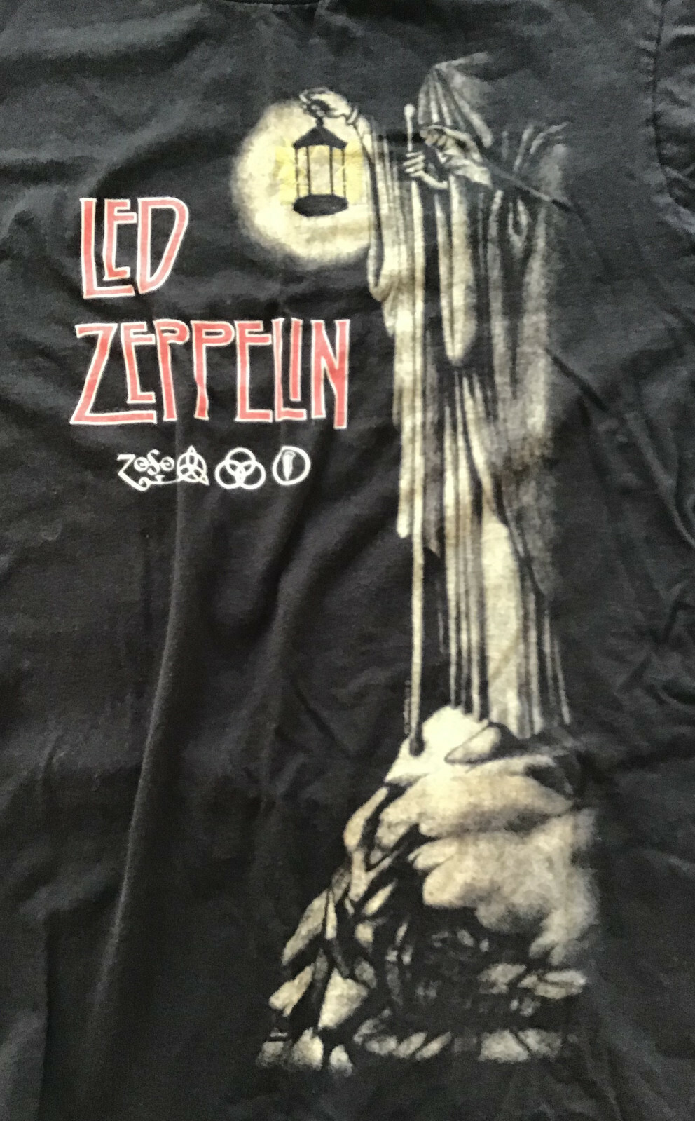 Led Zeppelin Grim Reaper Licensed T-Shirt, Black, Siz… - Gem