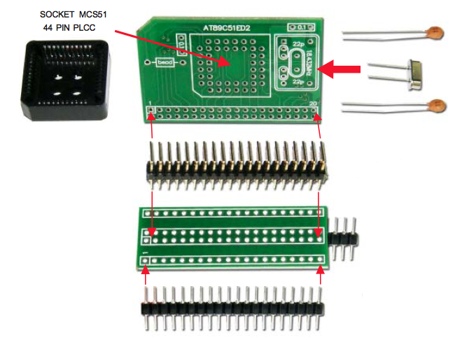 SMD CONVERTER / ADAPTER PCB - MCS51 PLCC 44 TO DIP40 | eBay