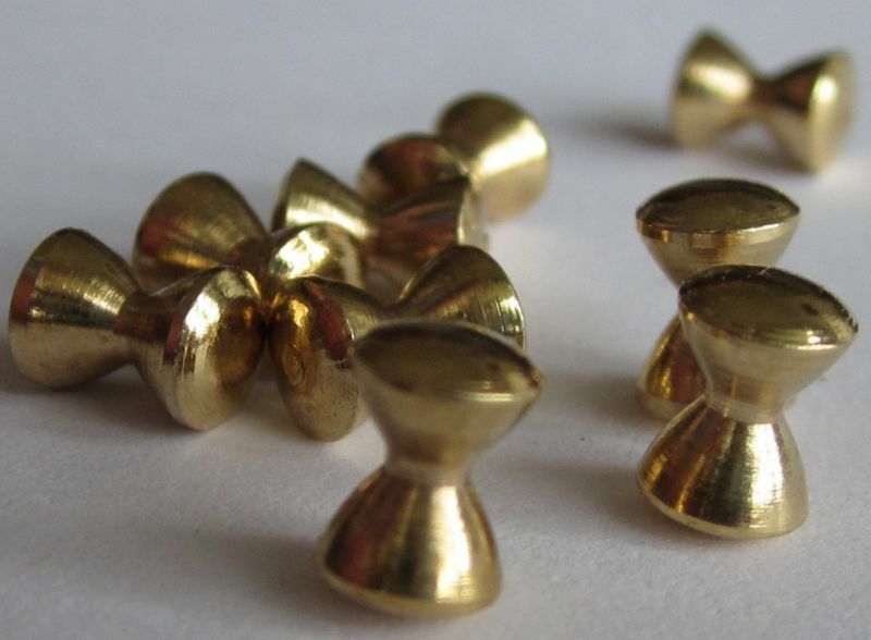 BRASS HOURGLASS DUMBBELL BARBELL EYES tying beads GOLD (7 sizes to ...