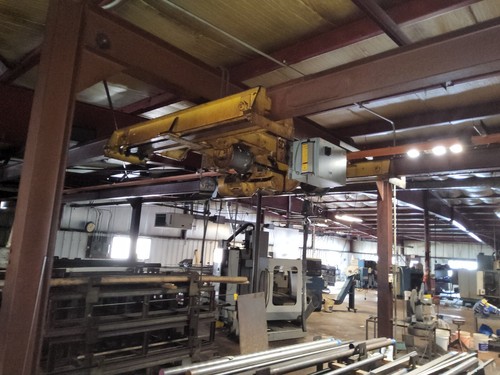 WRIGHT/ACCO 3 ton FREE STANDING MONORAIL DUAL CABLE Bridge Crane -70 ...