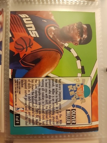 1993-94 Fleer Ultra Oliver Miller Power in the Key NBA Insert Card NM ...